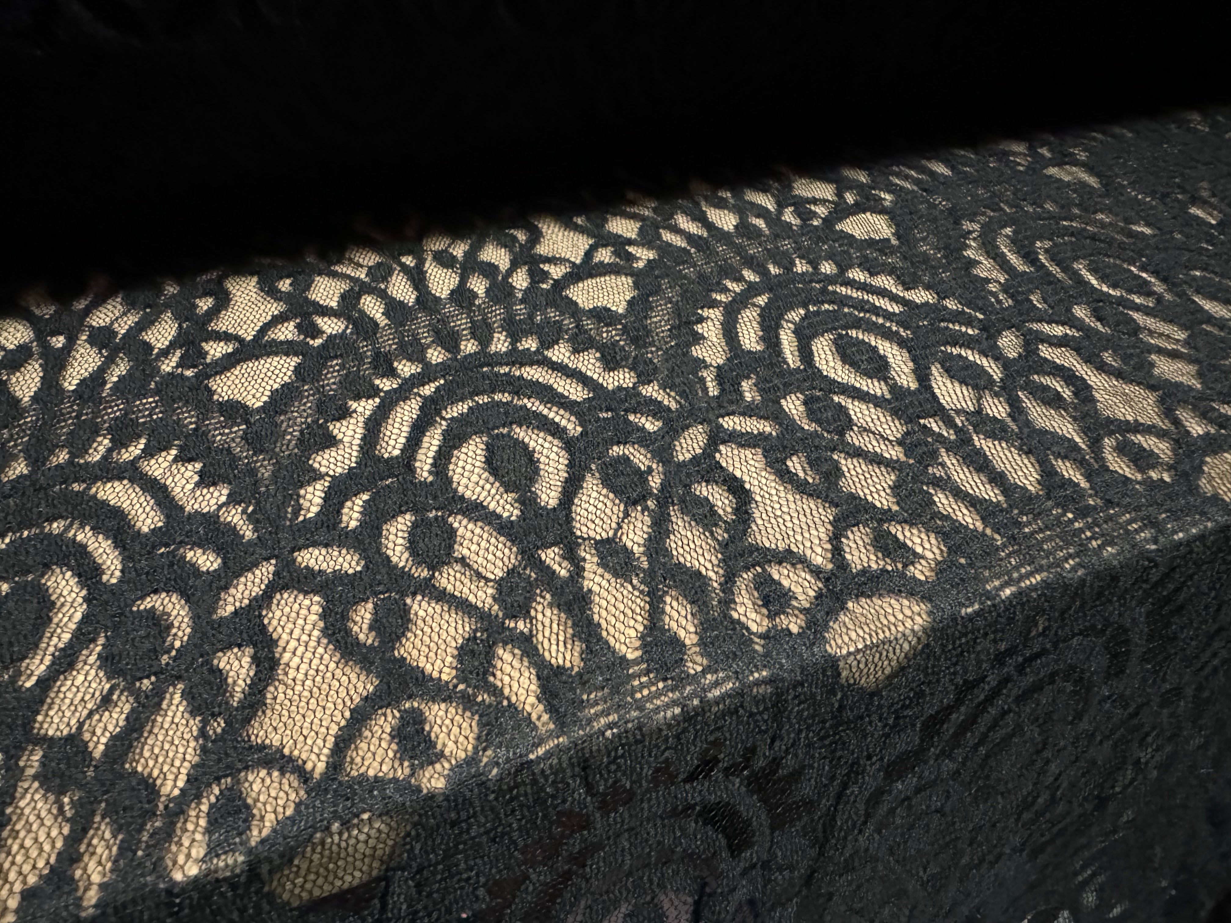 Black lace fabric by the metre store